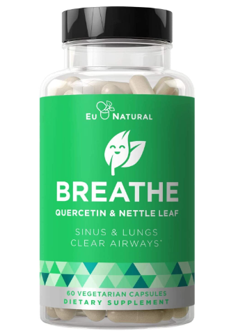 EU Natural Breathe Sinus & Lungs Breathing Supplement, Nasal Bronchial ...