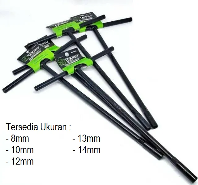 Tekiro Kunci T Ukuran 8mm / T-Type Wrench 8mm / Kunci Sok 8 mm | Lazada ...