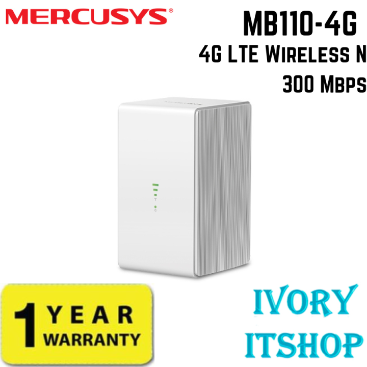 MERCUSYS MB110-4G เราเตอร์ 4G LTE Wireless N 300 Mbps | Lazada.co.th