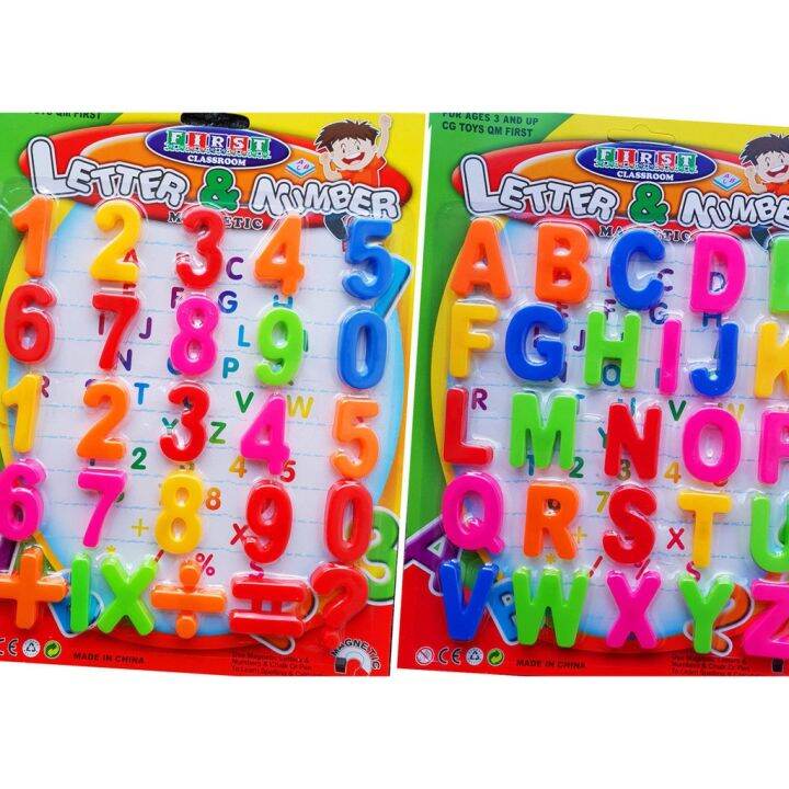 FUN LEARNING MAGNETIC ABC & 123 FOR KIDS / MAGNETIC ALPHABET COMPLETE ...