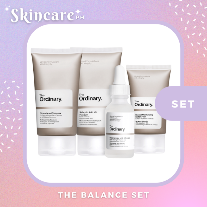 [dented box] The Ordinary - The Balance Set | Lazada PH