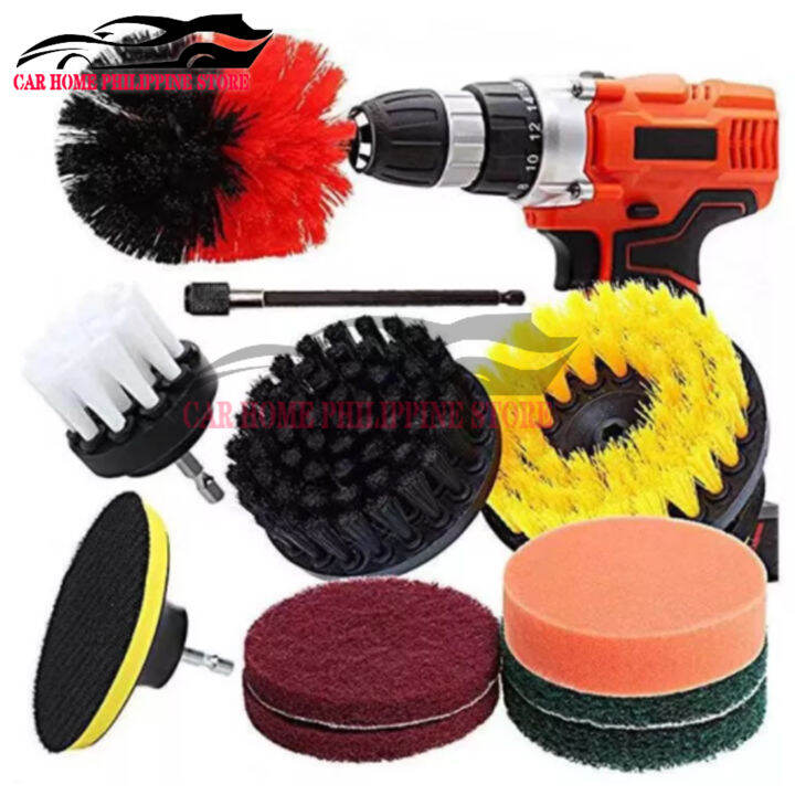 3/4/11Pcs Drill Brush Cleaner Kit Power Scrubber for Cleaning Bathroom ...