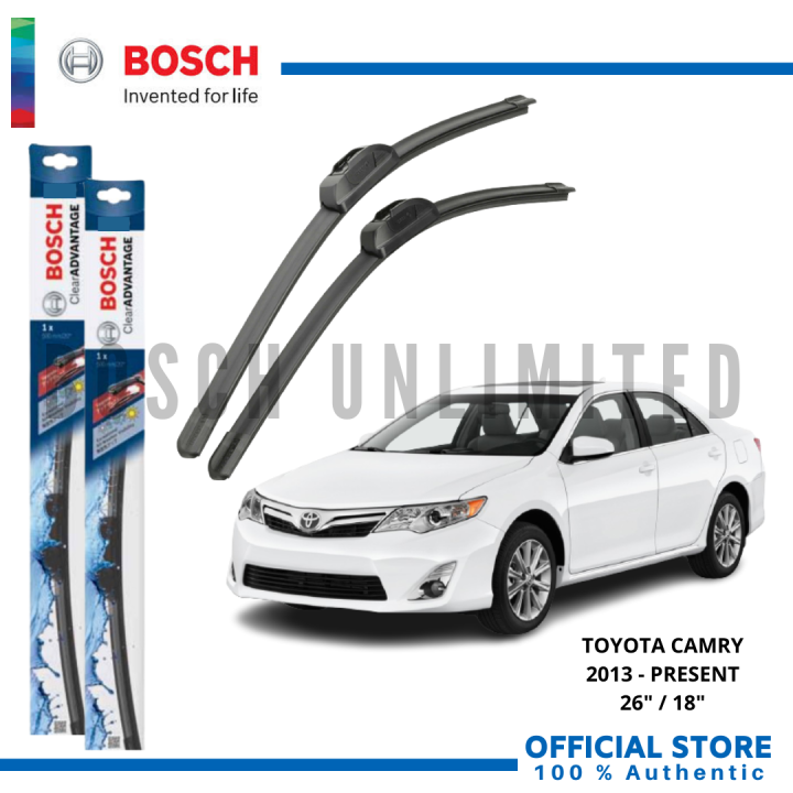 Bosch CLEAR ADVANTAGE Wiper Blade Set for TOYOTA CAMRY 2013-PRESENT (26 ...