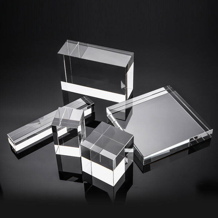 Super Clear K9 Glass Cube Transparent Crystal Optical Photography ...