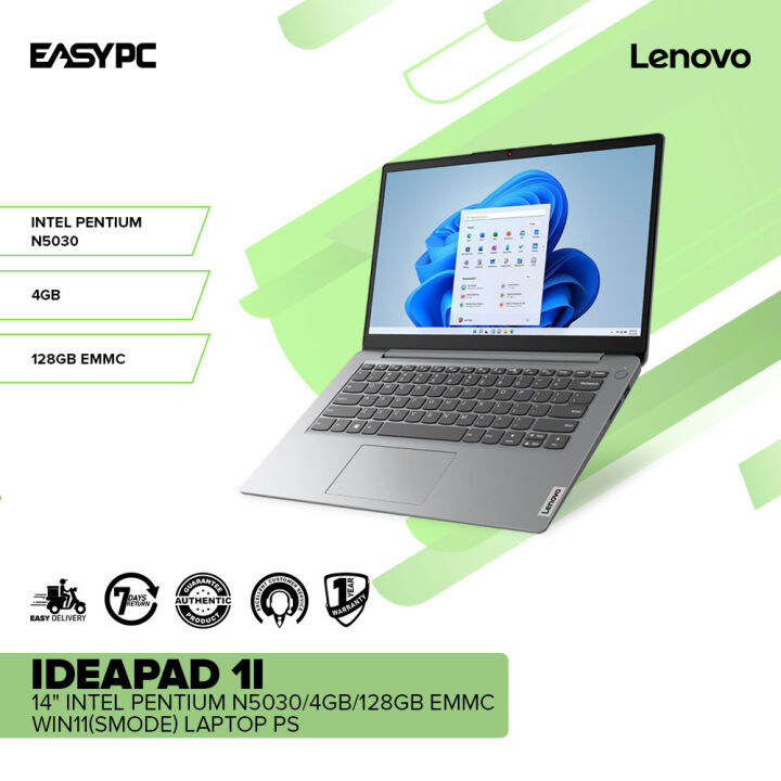 EasyPC | Lenovo IdeaPad 1i 14" Intel Pentium N5030/4GB/128GB EMMC/Win11 ...