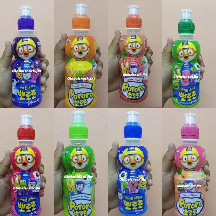 PORORO DRINK JUICE ALL VARIANT MILKY / BLUEBERRRY / STRAWBERRY / GREEN ...