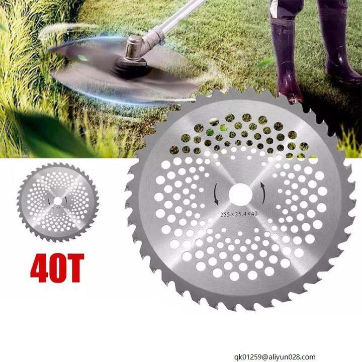 Grass cutter machine singapore Grass cutter scissor 255mm 40T Brush Cutter Blade Replacement ...