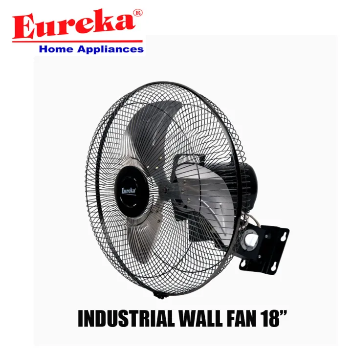 EUREKA ORIGINAL EIWF-18" (Industrial Wall Fan) Thermally Fuse Protected 3-Speed Rotary Switch ...