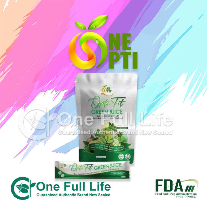 One Opti FIT Green Juice with Garcinia Cambogia and Chia Seeds 1 PACK ...