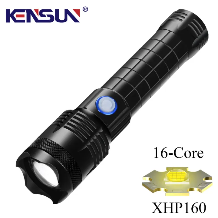 ที่มีประสิทธิภาพ XHP Led ไฟฉาย Z Oomable ยิงยาว Usb ชาร์จโคมไฟ21700 ...