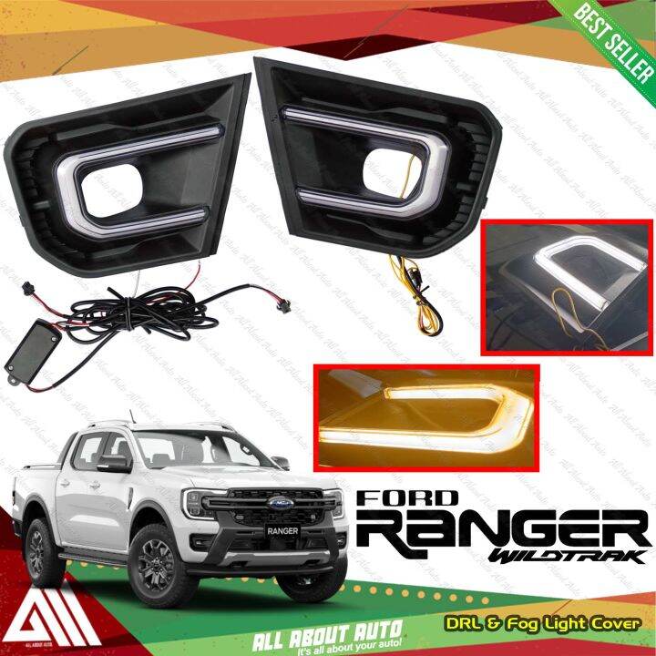 Ford Ranger Wildtrak 2022-2023 Fog Light/ Fog Lamp Cover with DRL ...