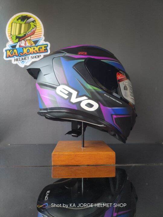 EVO GT-PRO RENEGADE PURPLE FULL FACE DUAL VISOR | Lazada PH