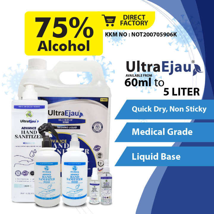 KKM Approved 5L Instant Hygiene Spray Liquid Disinfectant Safe ...