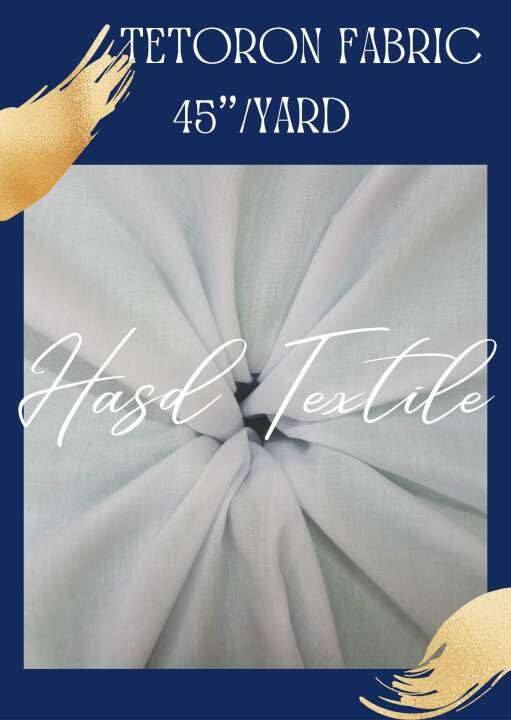 Tetoron Fabric Textile (45'' Width) for Uniform/Polo, Pillow Covers ...