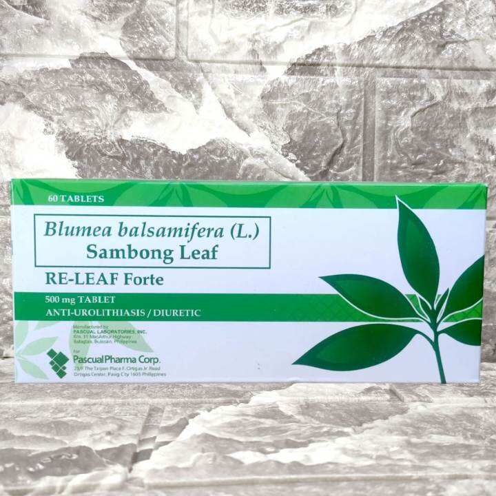 RE - LEAF Forte (Sambong Leaf) 60 Tablets | Lazada PH