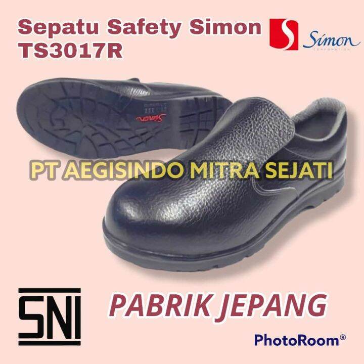 Sepatu Safety SIMON TS3017R Steel Toe Cap Safety Shoes Kualitas Jepang ...