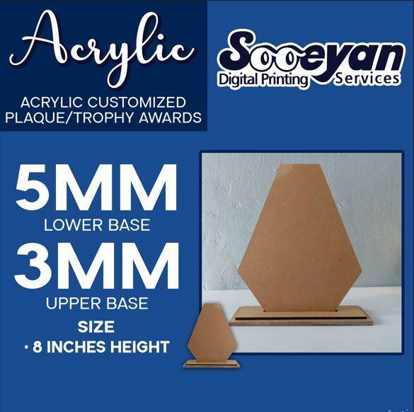 Acrylic Customized Plaque 8in (3mm,5mm) | Lazada PH