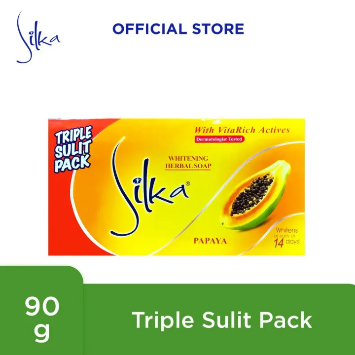 Silka Papaya Soap 90g Triple Sulit Pack (3 x 90g) | Lazada PH