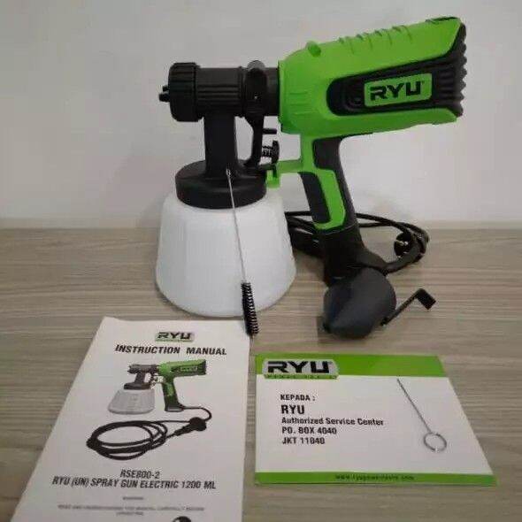 RYU RSE 800-2 Electric Spray Gun Mesin Semprot Cat Minyak dll | Lazada ...