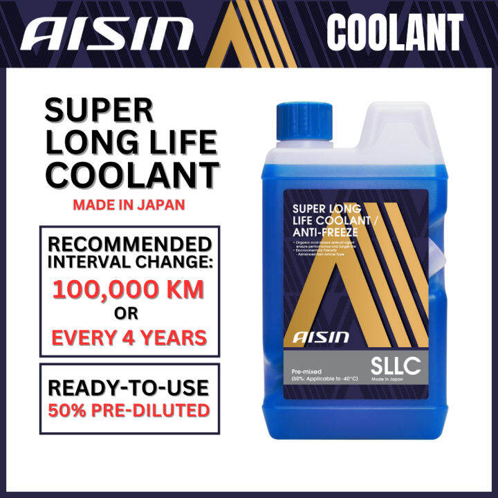 AISIN SUPER LONG LIFE COOLANT (PRE-MIX 50%) - BLUE (1-Litre) | Lazada