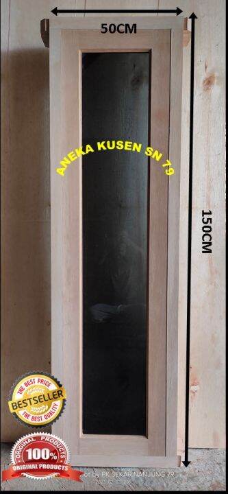 KUSEN PLUS JENDELA KACA RIBEN MAUPUN BENING UKURAN 40X140CM (OPENING ...