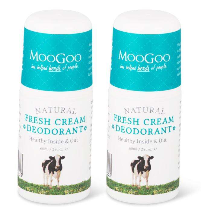 MooGoo Fresh Cream Deodorant 60ml X2 (Twin Pack) | Lazada