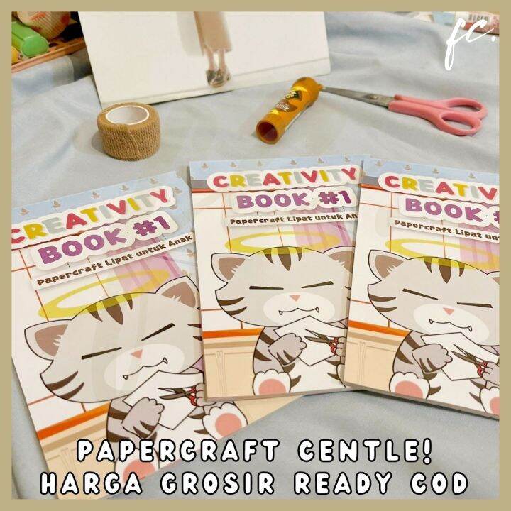 Buku Papercraft DIY Origami Kit Centle 001 Korean Book Assorted Food ...