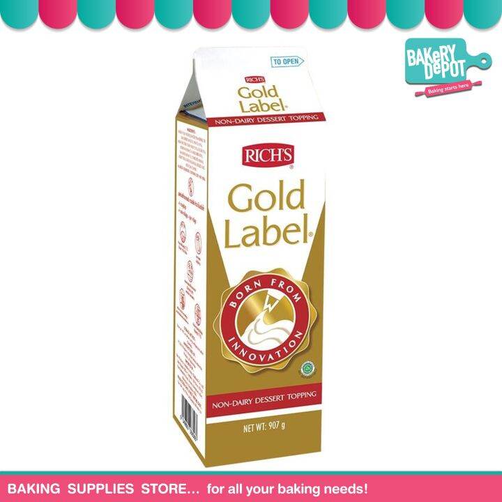 BAKERY DEPOT : RICH GOLD LABEL 907 G. วิปปิ้ง ริช โกลด์ ลาเบล ขนาด 907 ...