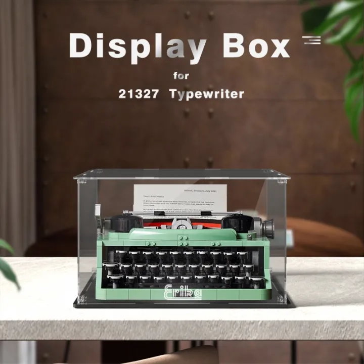 ∋☋ Acrylic Display Box for Lego 21327 Typewriter Clear Display Case ...