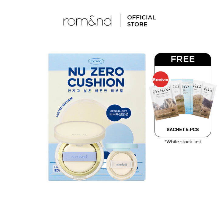 ROMAND Nu Zero Cushion Mini Set [3 Colors to Choose] | Lazada