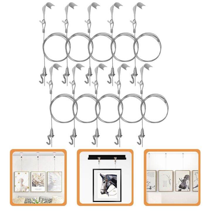 Picture Rail Hook Wall Hanging Kit Frame Wire Hanger Frames Hooks ...