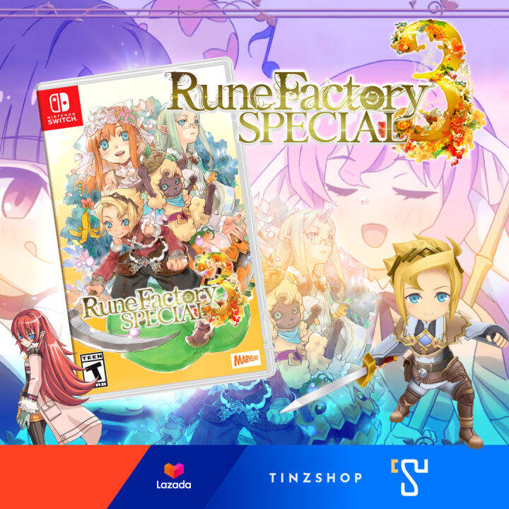 [เกมใหม่ พร้อมส่ง] Nintendo Switch Game : Rune Factory 3 Special / Zone US English / Rune ...