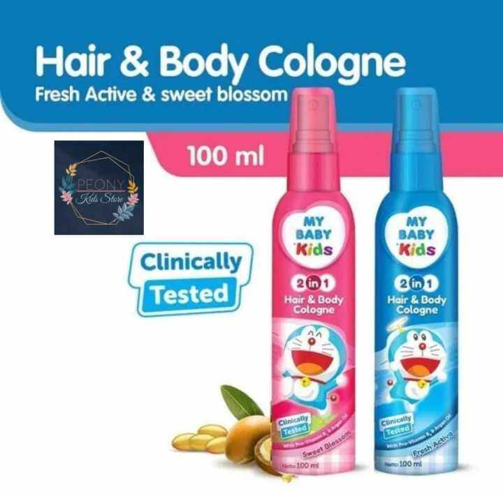 MY BABY Hair & Body Cologne 100ml/colons anak bayi mybaby pink biru 100 ...