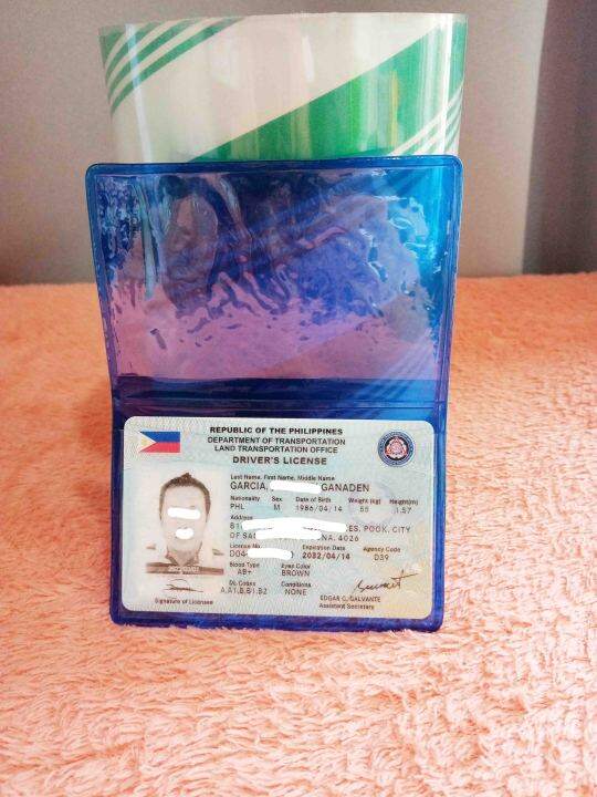 Driver license jacket pure plastic/driver license holder (blue) | Lazada PH