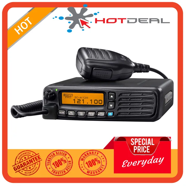 Mobile rig Icom A120 VHF Airband Radio Transceiver (version Asia) | Lazada