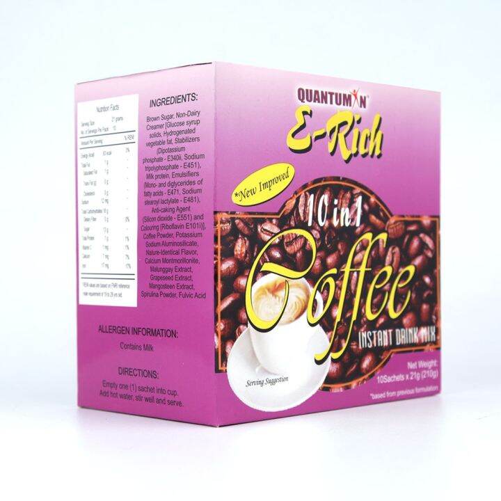 QUANTUMIN E RICH COFFEE 10in1 10s | Lazada PH