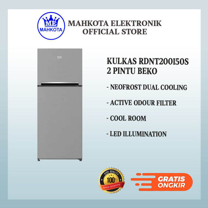 KULKAS BEKO 2 PINTU 200LITER RDNT 200150S | Lazada Indonesia