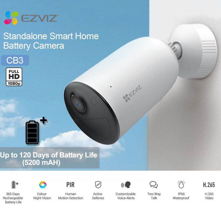 EZVIZ CS-CB3 2MP Wireless IP Camera Stand Alone With Battery | Lazada ...