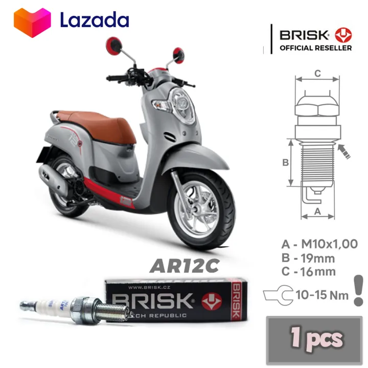 BUSI MOTOR BRISK COPPER AR12C HONDA SCOOPY / SCOOPY ESP ALL NEW ...