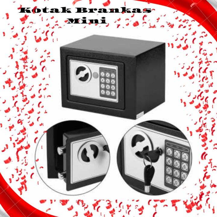 Kotak Brankas Hotel Mini Password Safe Deposit Box 4.6L 17E, Sangat ...