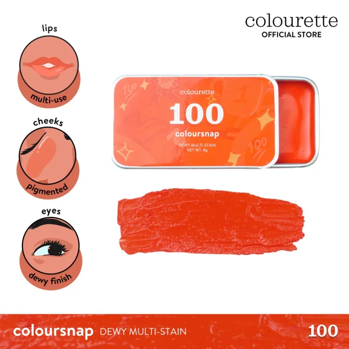 Colourette Coloursnap in 100 Cream Blush, Cheek Tint, Blush On, Lip ...