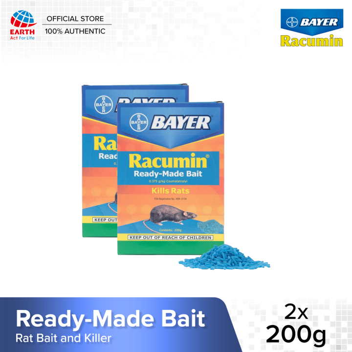Bayer Racumin Ready-Made Bait Rat Killer (200g) 2's | Lazada PH