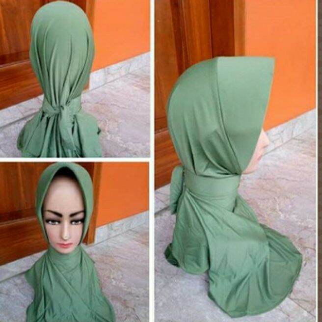 jilbab psh Persit polos tali,model pet sama belakangnya bs request ...