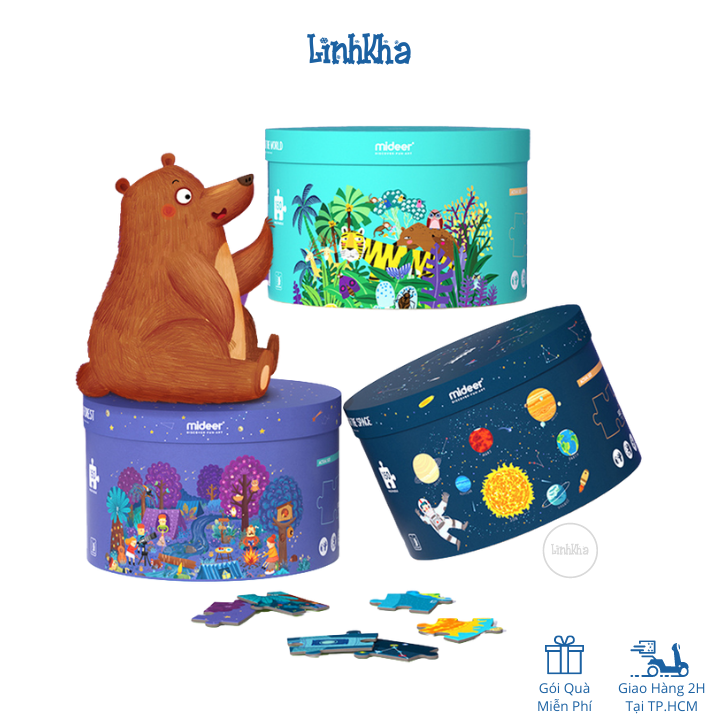 Đồ chơi Ghép hình Midder Động vật quanh ta - 150 miếng - Mideer Animal ...