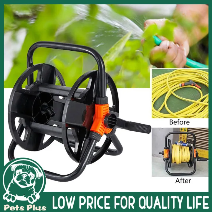 Portable Garden 20M Water Hose Reel Organizer Cart Storage Standing ...