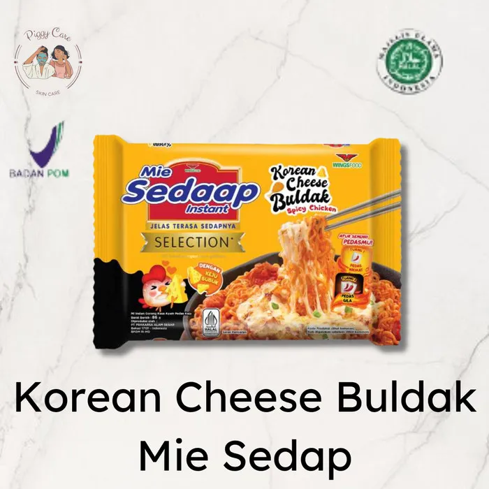 MIE SEDAAP KOREAN CHEESE BULDAK Mie Instan Mi Goreng Mie Sedap 89Gram ...