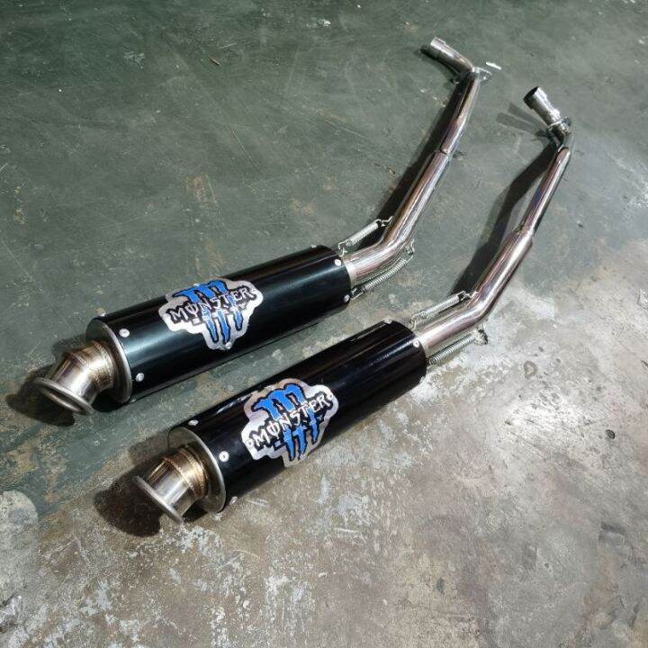 Monster muffler/pipe small round for XRM110 and XRM125 | Lazada PH