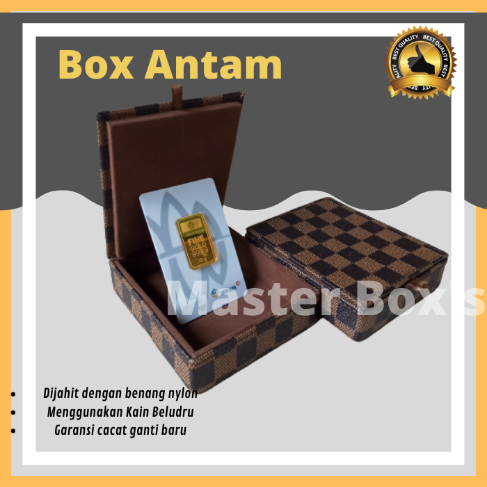 Kotak Penyimpanan Perhiasan Emas Batangan / Tempat Logam Mulia Emas ...