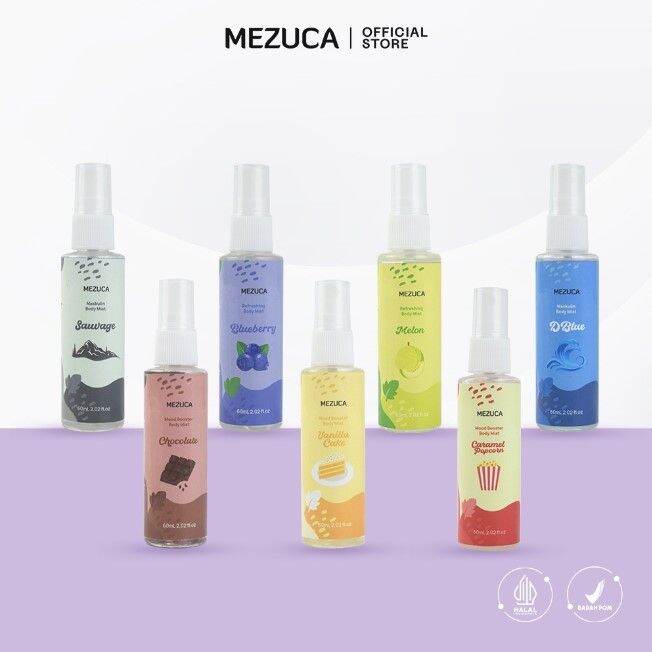 MEZUCA Refreshing Body Mist BPOM 60 mL Bodymist Spray Pengharum Badan ...