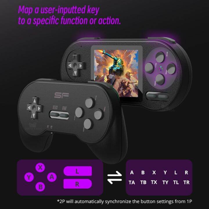 DATA FROG SF2000 Handheld Game Console Built-in 6000 Games Portable ...